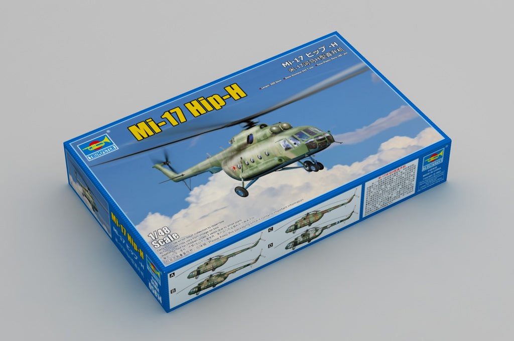 Trumpeter 1/48th Scale Soviet Helicopter Mil Mi-17 Hip-H, c.1975–prese – Malcs Models