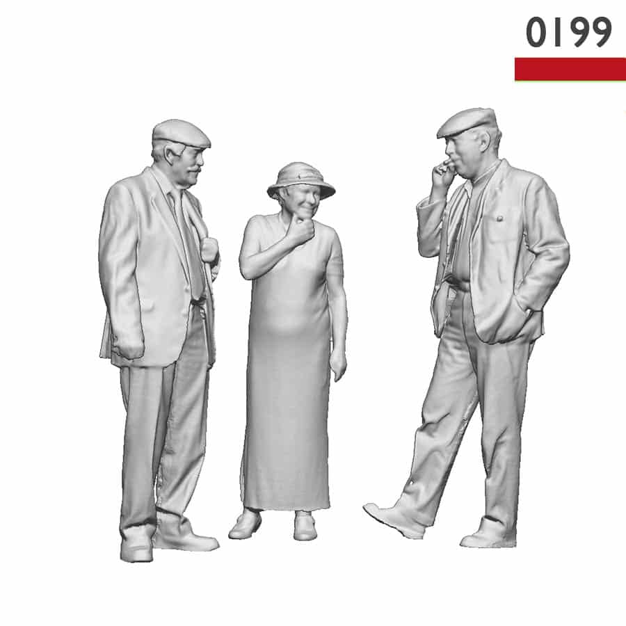 Modelu OO Gauge People in Conversation Bundle 1 – Malcs Models