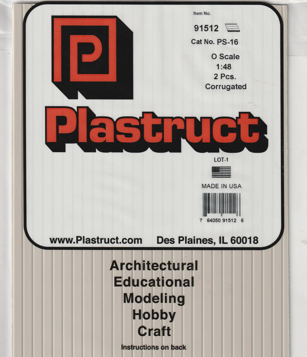 Plastruct 91512 O RIBBED ROOF – Malcs Models