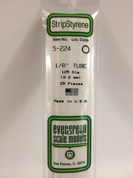 Evergreen 224 1/8 TUBE (5) – Malcs Models