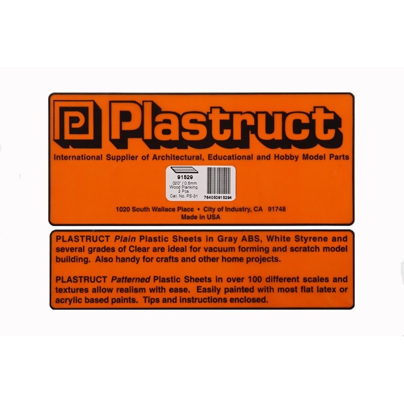 Plastruct 91529 4MM WOOD PLANKING – Malcs Models