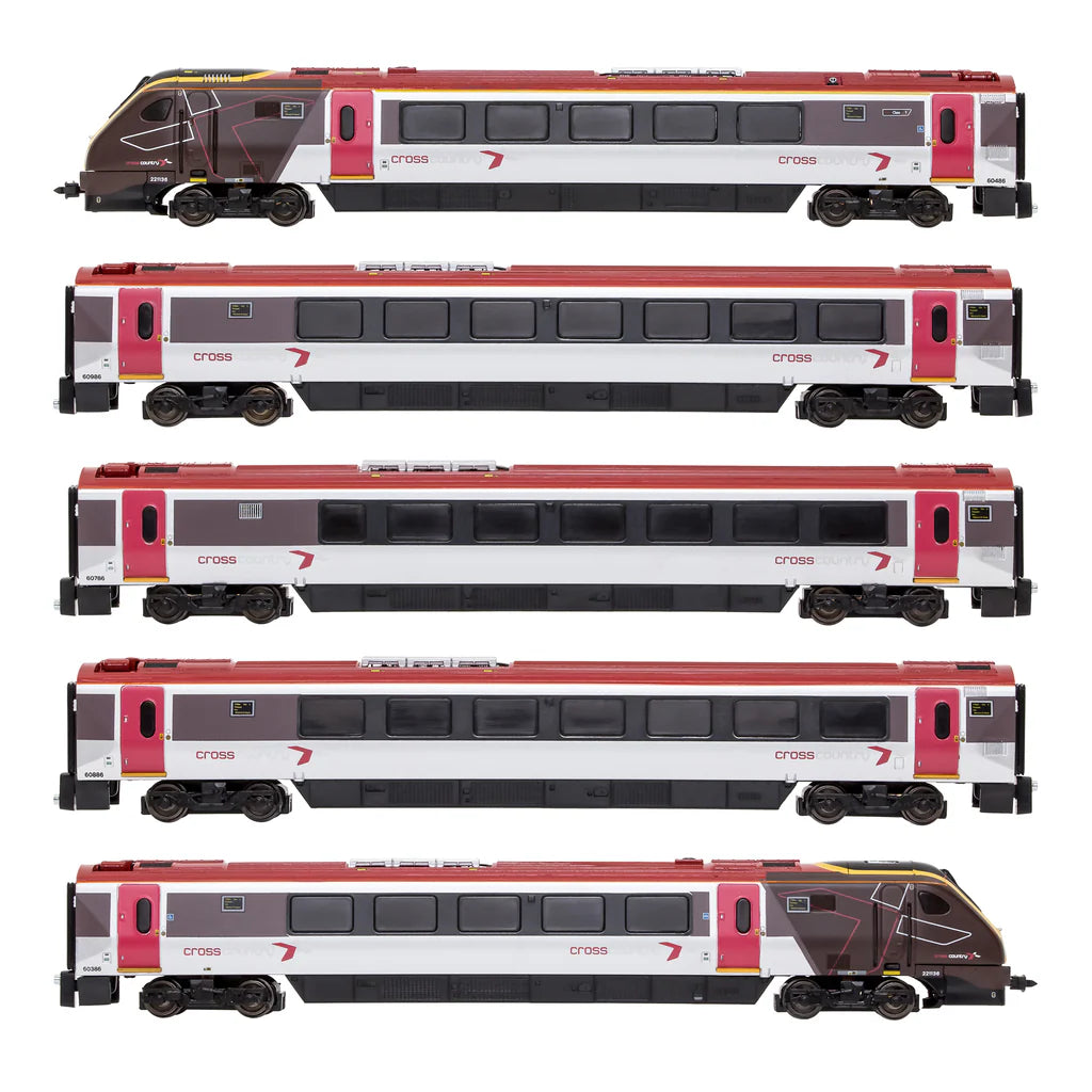Dapol N Gauge 2D-023-003 Class 221 5 Car Set 221136 Cross Country ...