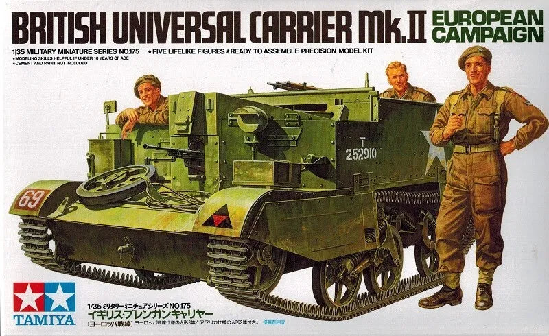 Tamiya 1/35th Scale British Universal Carrier Mk.II European Campaign ...