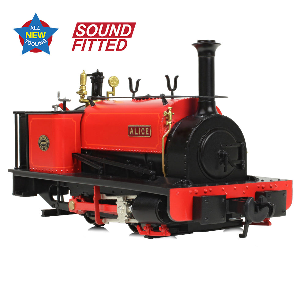 Bachmann Narrow Gauge (NG7) 71-025SF Quarry Hunslet 0-4-0ST 'Alice' Di ...