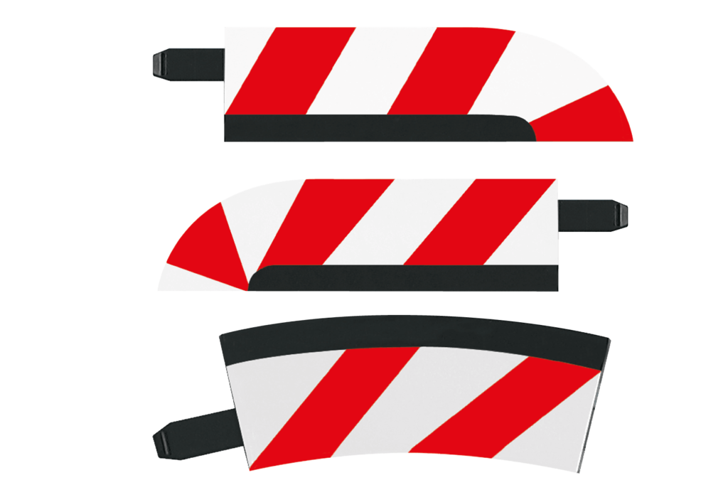 Carrera Track 1/24 & 1/32 - Red/White Inside Shoulder Strip (x6) & End ...