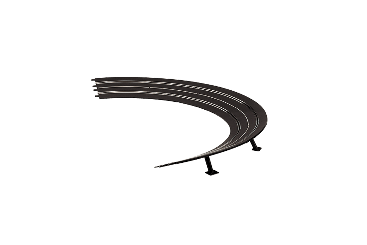 Carrera Track 1/24 & 1/32 - 3/30° High Banked Curve Track (6Pcs & Supp ...