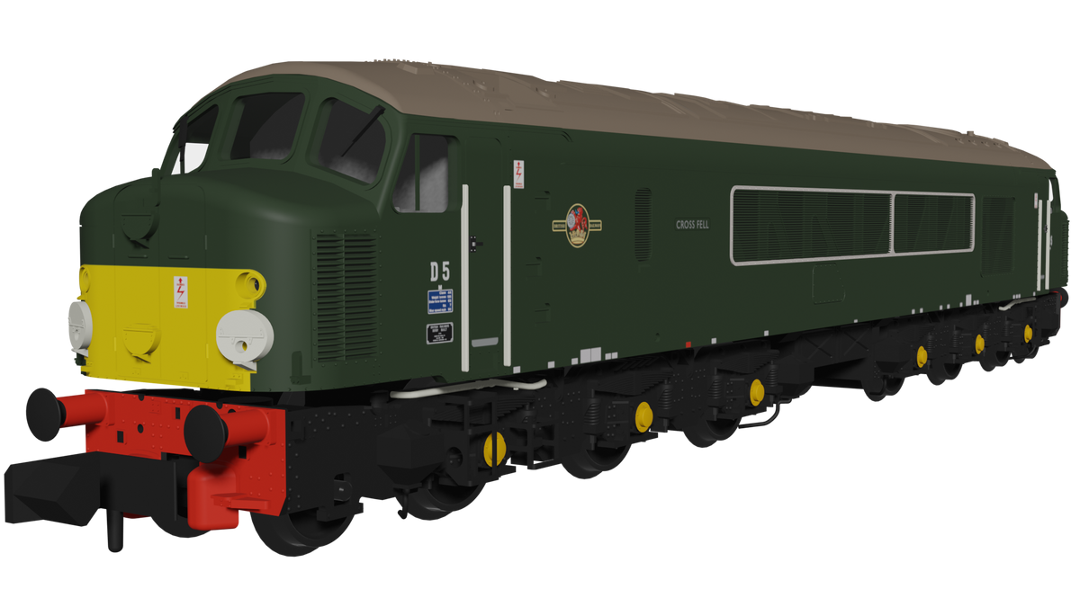 Rapido Trains N Gauge Class 44 D5 "Cross Fell" BR Green With Small Yel ...