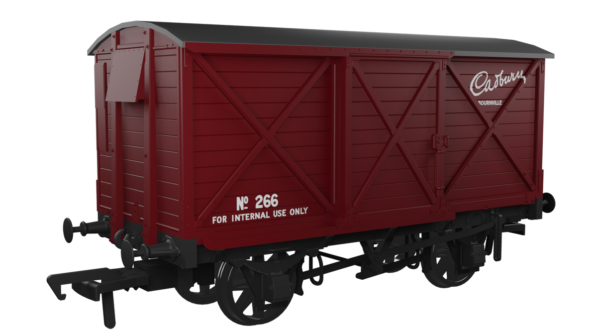 Rapido Trains 976021 CR Dia.67 10t Van - Cadbury No.266 – Malcs Models