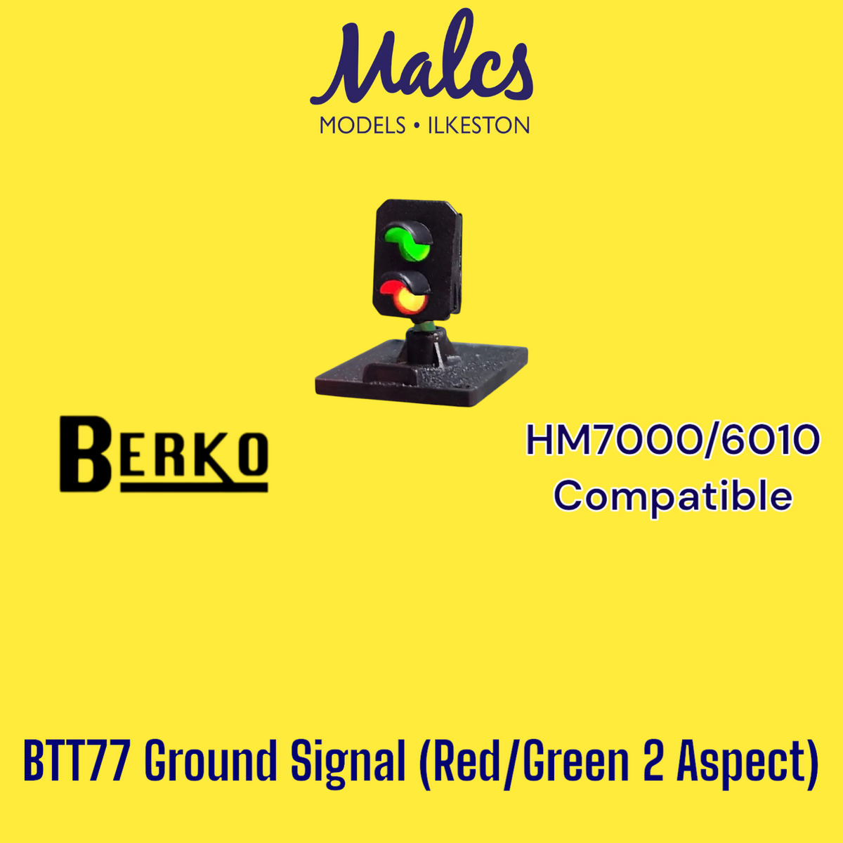 Malcs Models Exclusive TT:120 Berko BTT77 Ground Signal (Red/Green 2 A
