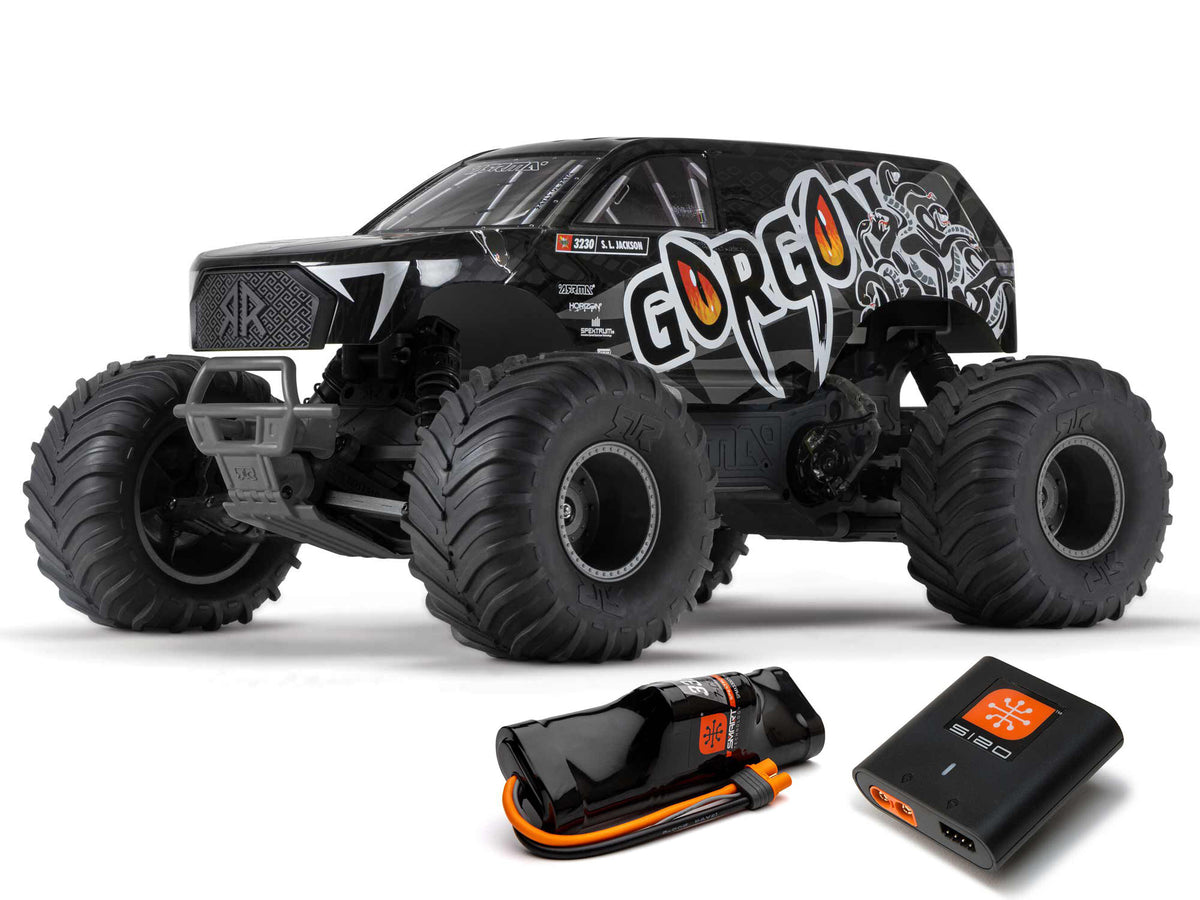 Arrma 1/10 Gorgon 2wd MT Ready-To-Assemble Kit w/8.4v/Chg Gunmetal ...