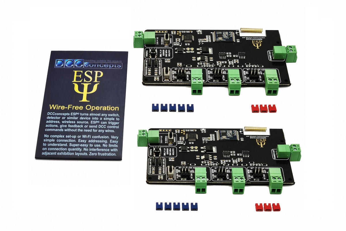 DCC Concepts ESP® 2x 3-Output DCC Transmitter – Malcs Models