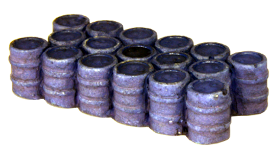 Harburn Hamlets - HN648 Oil/Chemical Drums Grouped Blue – Malcs Models