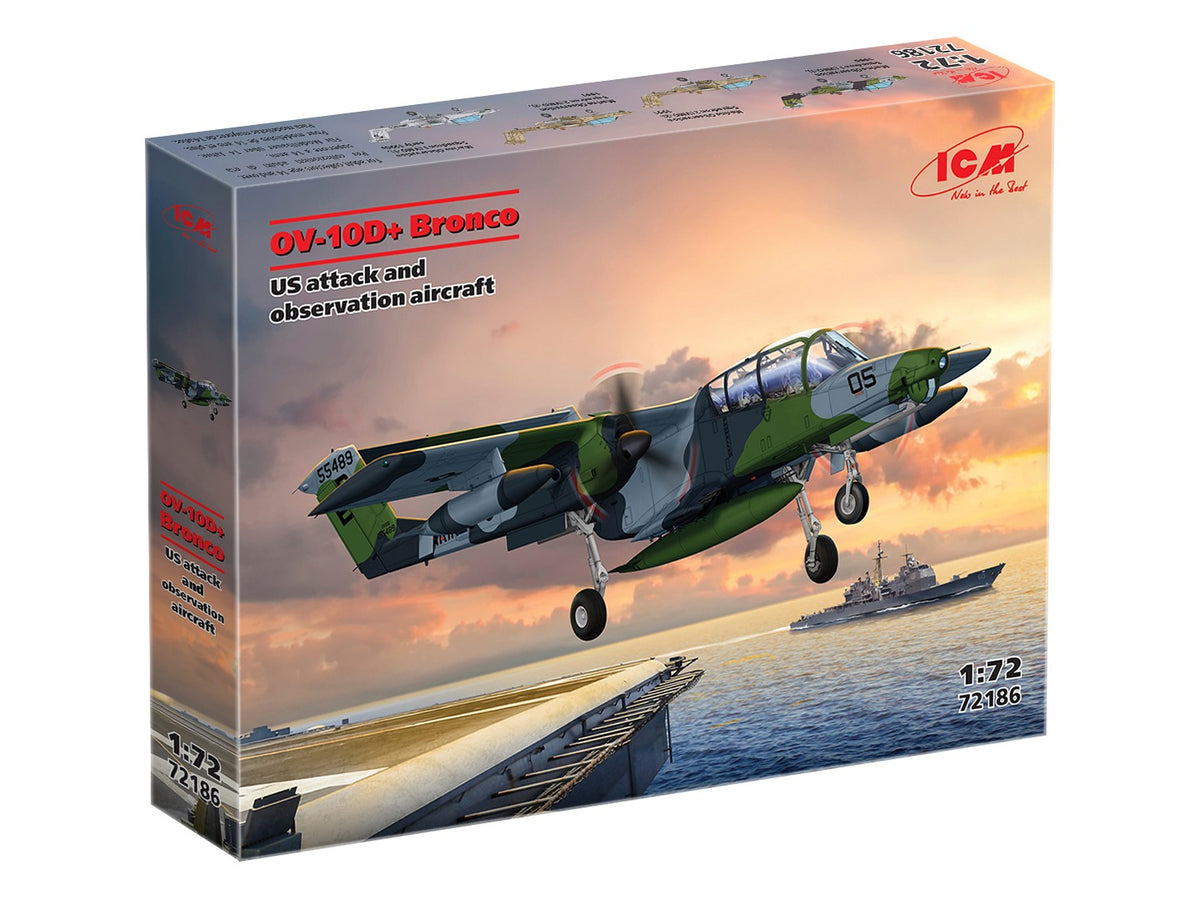 ICM 72186 North-American/Rockwell OV-10D+ Bronco US attack and observa ...