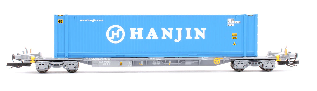 Hornby TT:120 TT6027 TOUAX, Sffgmss IFA Wagon with 45' Container 'HANJ ...