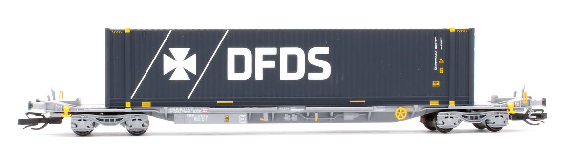Hornby TT:120 TT6025 TOUAX, Sffgmss IFA Wagon with 45' Container 'DFDS ...