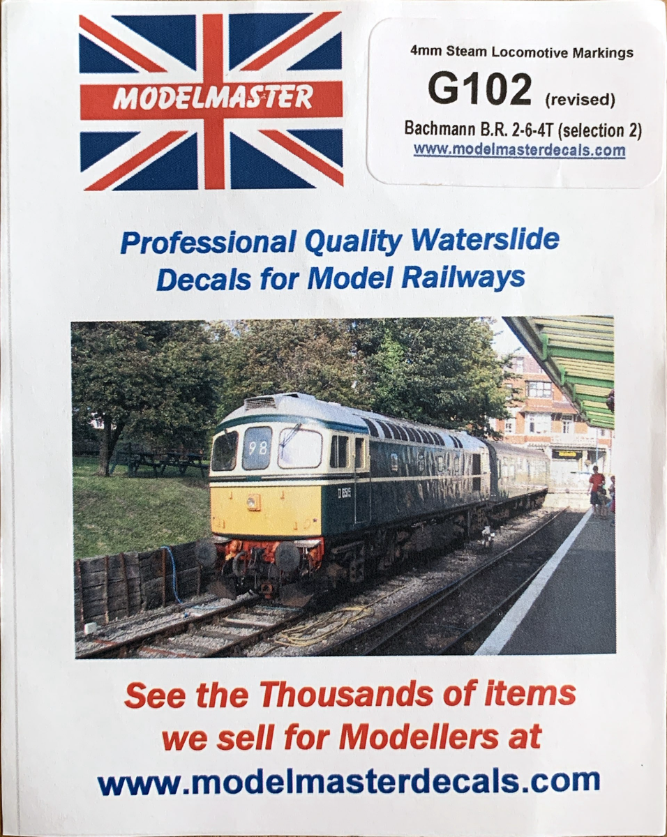 Modelmaster Decals - MMG102 (OO Gauge) Smoke Box Numbers for BR Standa ...