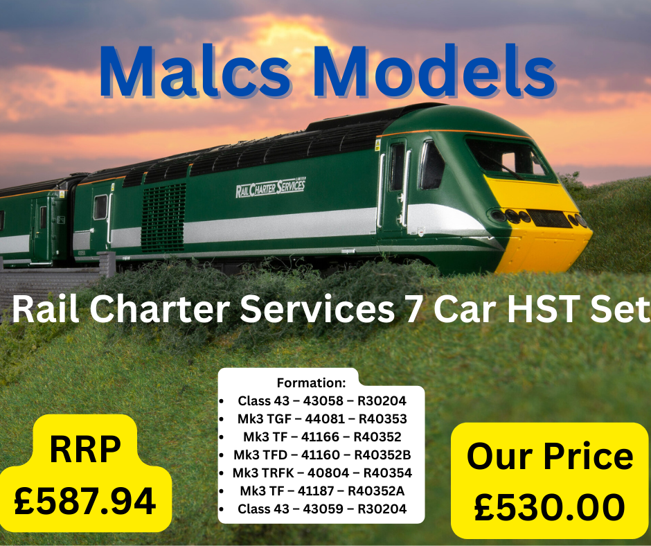 Hornby Rail Charter Services, 7 Car HST Train Pack – Malcs Models