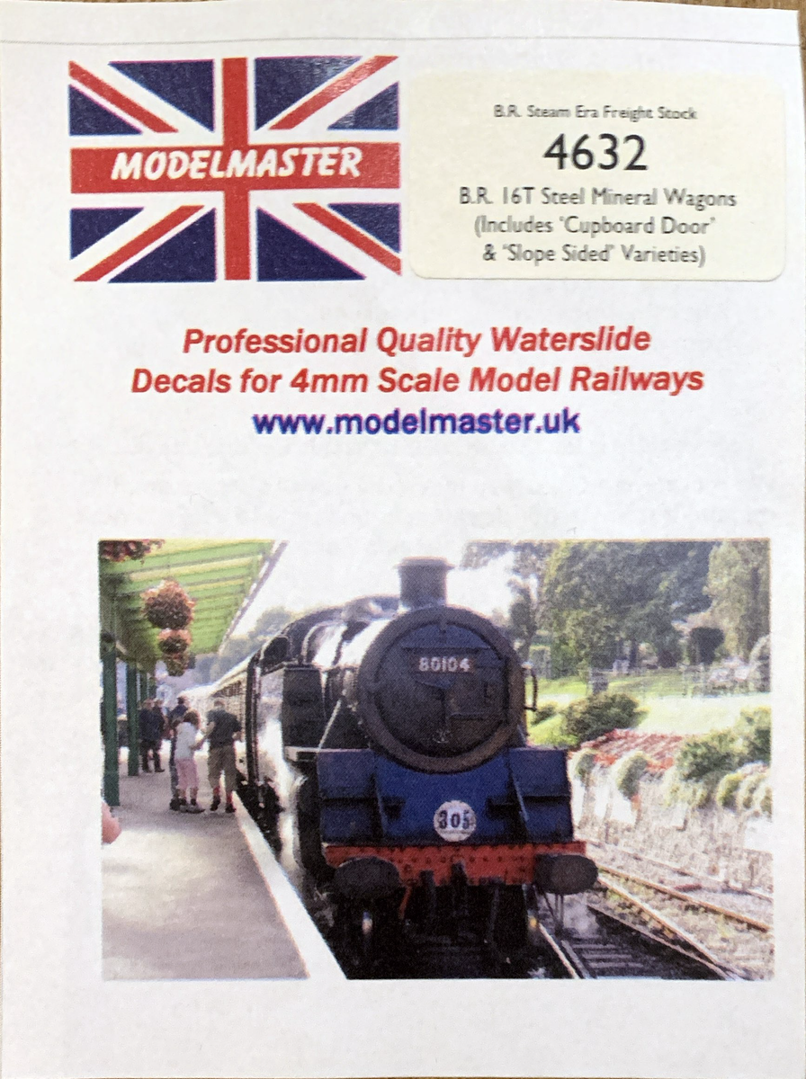 Modelmaster Decals - MM4632 (OO Gauge) Ex SNCF & Ex MOS "Cupboard Door ...