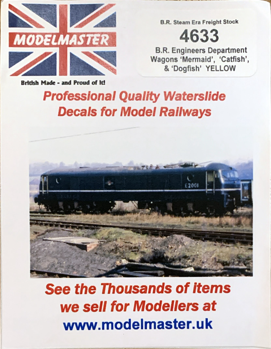 Modelmaster Decals - MM4633 (OO Gauge) Mermaid, Catfish & Dogfish ED W ...