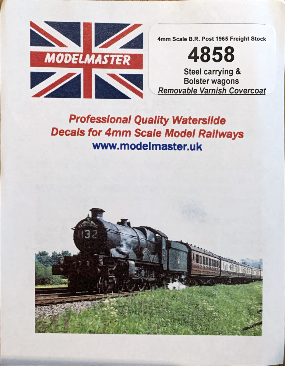 Modelmaster Decals - MM4858 (OO Gauge) Four Wheeled & Bogie Steel Carr ...