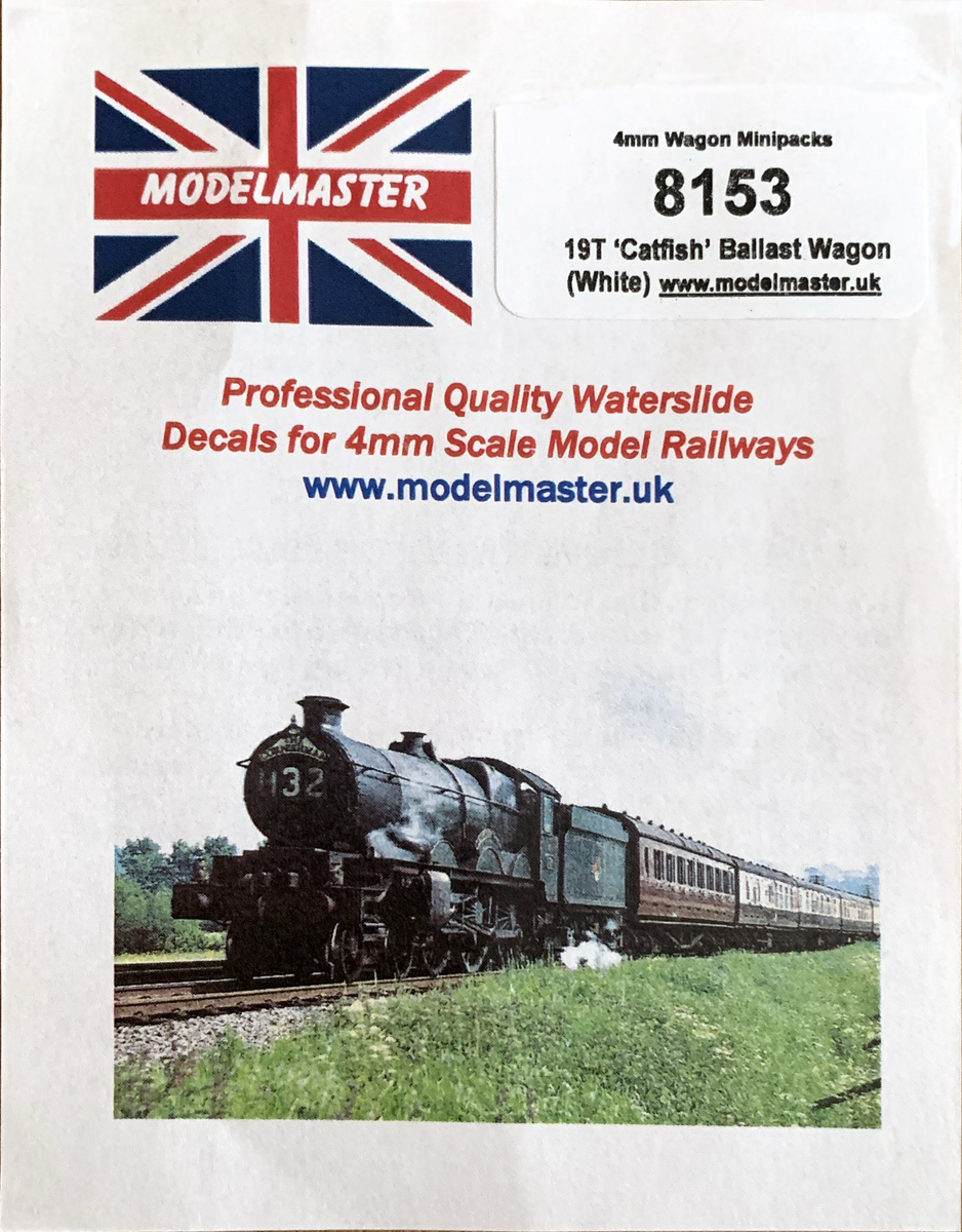 Modelmaster Decals - MM8153 (OO Gauge) 19T "Catfish' Ballast Wagon - W ...