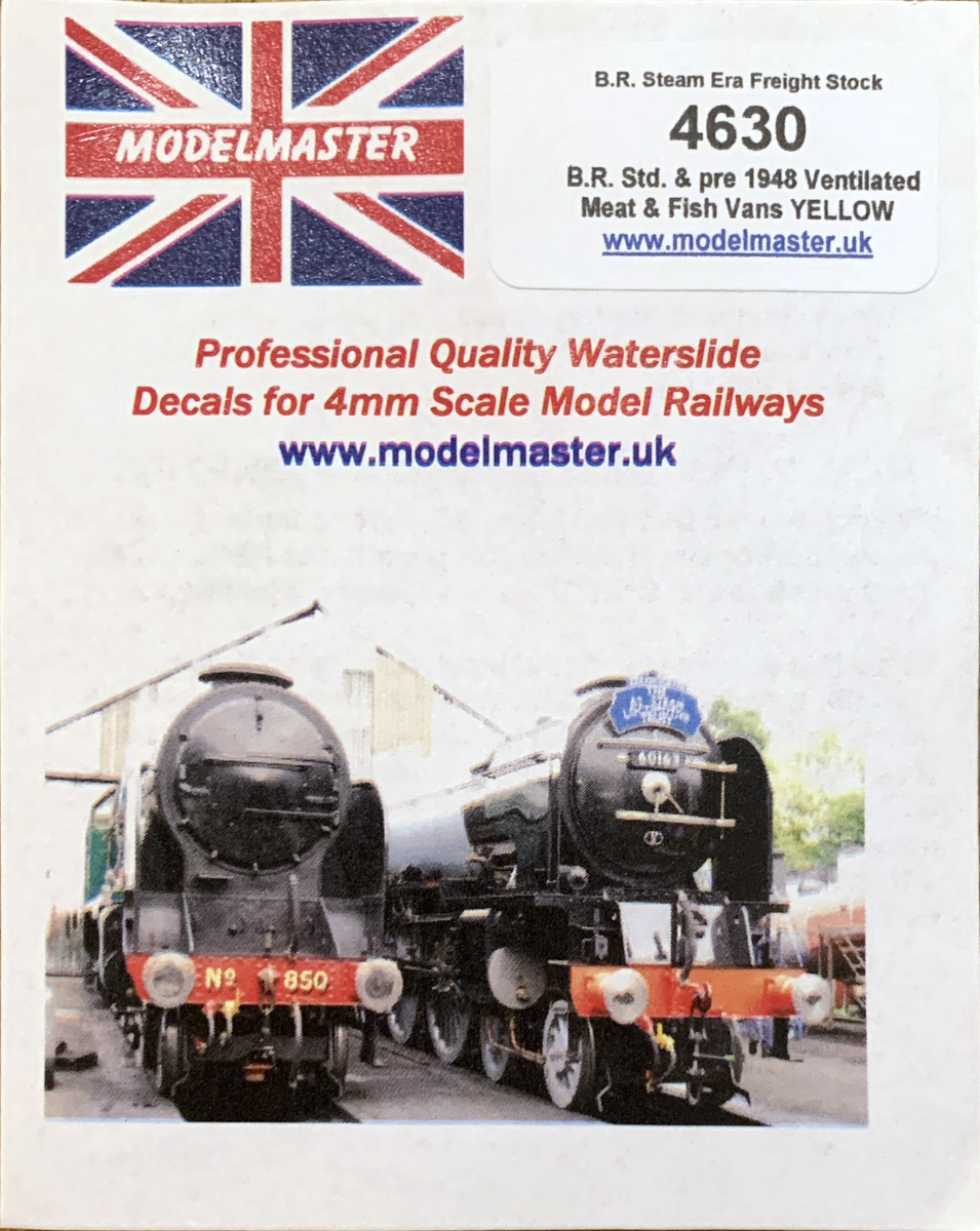 Modelmaster Decals - MM4630C (OO Gauge) BR & Pre-Nationalisation Passe ...