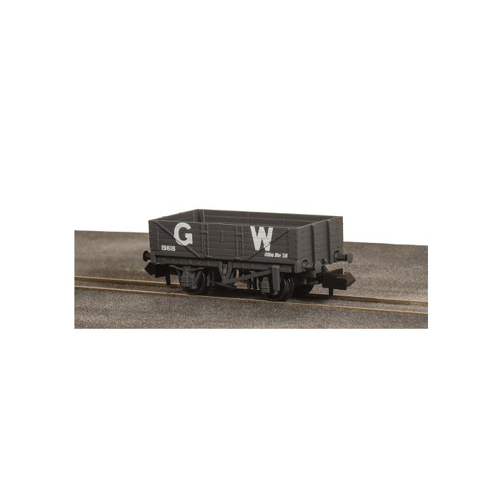 Peco NR-5000W 9ft 5 plank open wagon, GWR, grey – Malcs Models