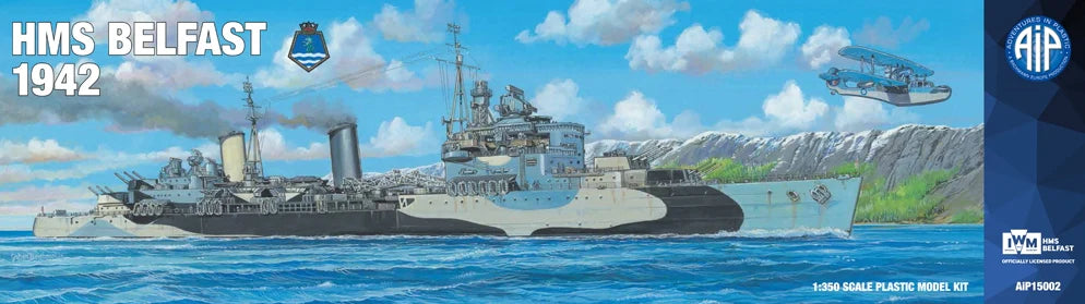 AIP 1/350th HMS Belfast 1942 Royal Navy Cruiser – Malcs Models
