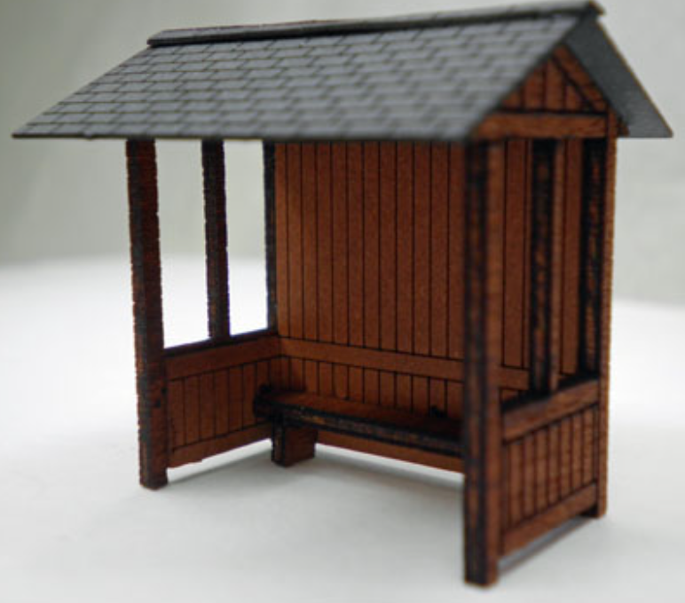 Ancorton Models OO Gauge Wooden Bus Stop Kit - 95706 – Malcs Models