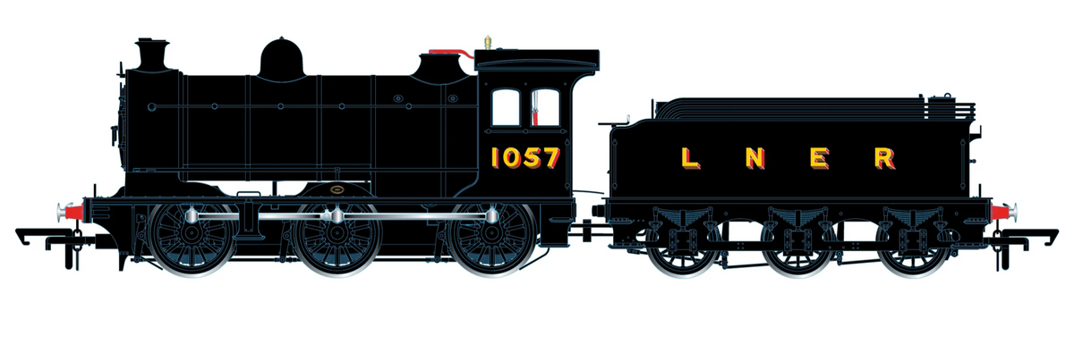 Oxford Rail LNER Livery (Plain Black) No.1057 0-6-0 Class J26 - DCC Re ...