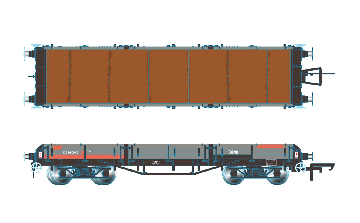 Oxford Rail 00 Gauge Pilchard Wagon - BR Condemned Livery (DB990053 ...