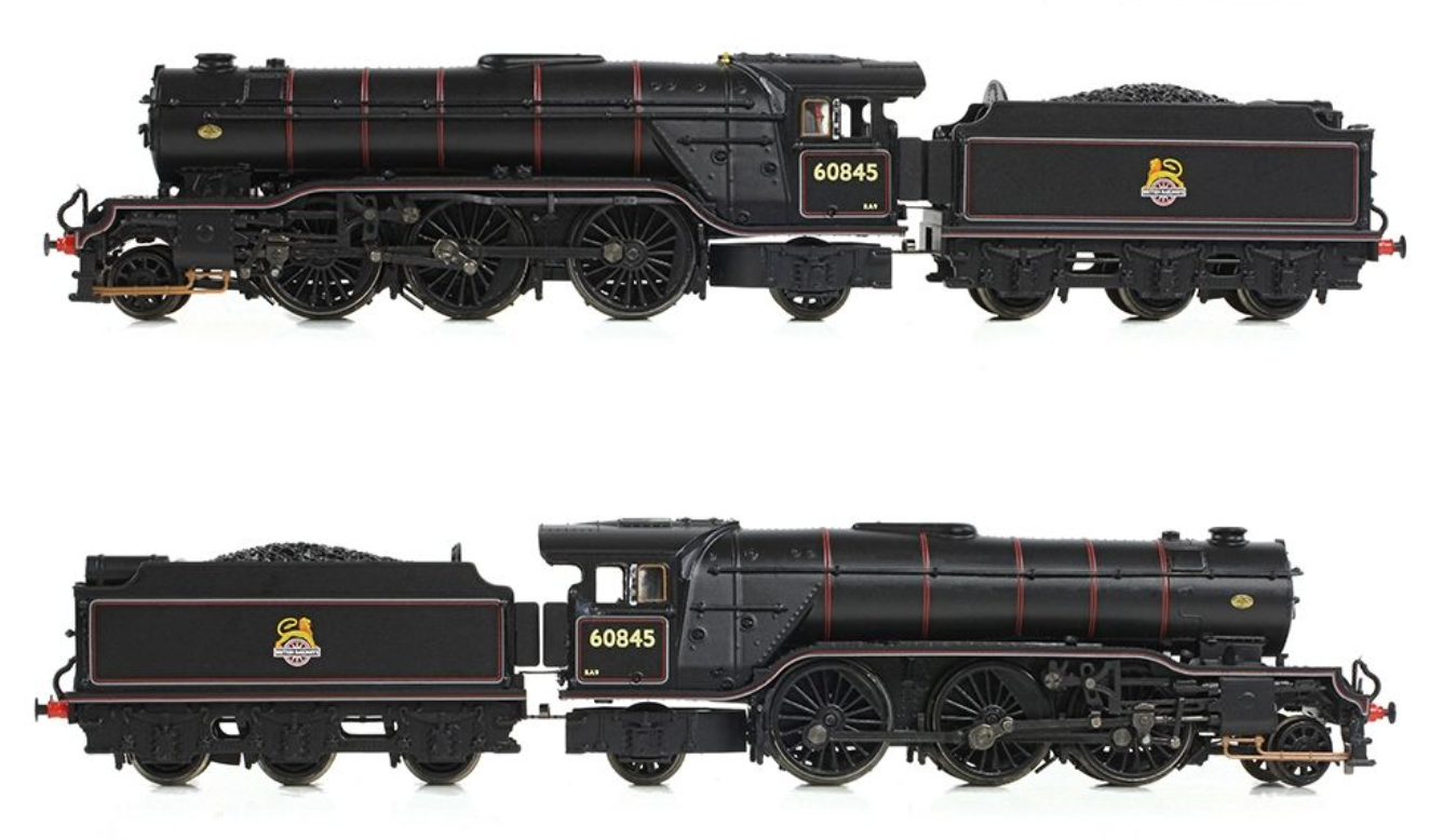 Graham Farish LNER V2 BR Lined Black 60845 (Early Emblem) 372-612SF ...