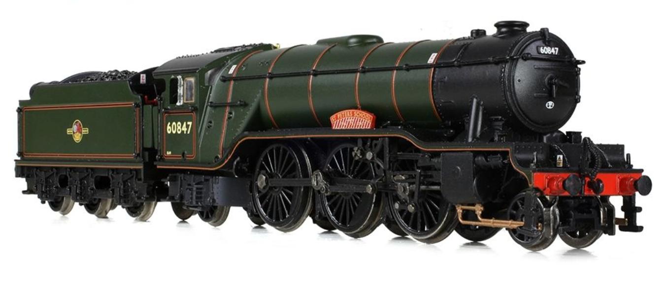 Graham Farish LNER V2 60847 'St Peter's School' BR Lined Green (Late C ...