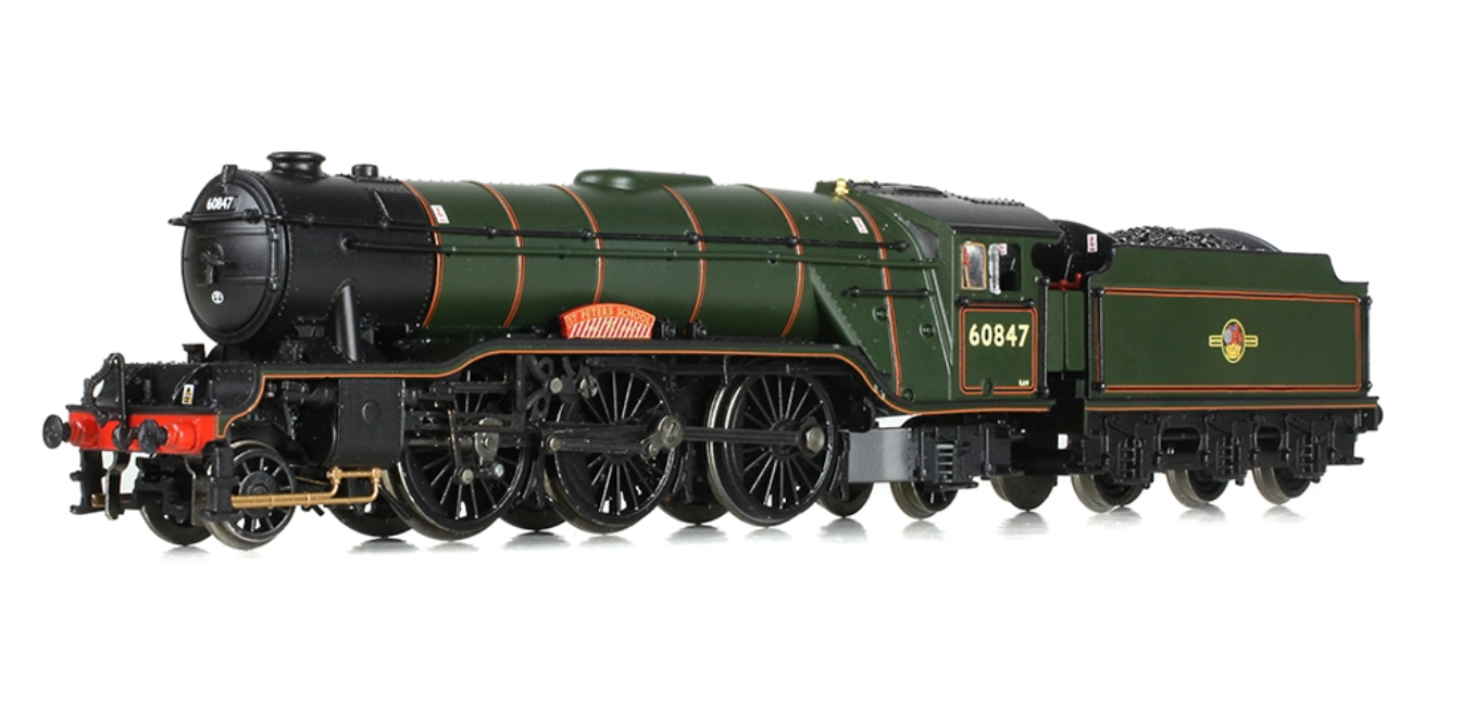 Graham Farish LNER V2 60847 'St Peter's School' BR Lined Green (Late C ...