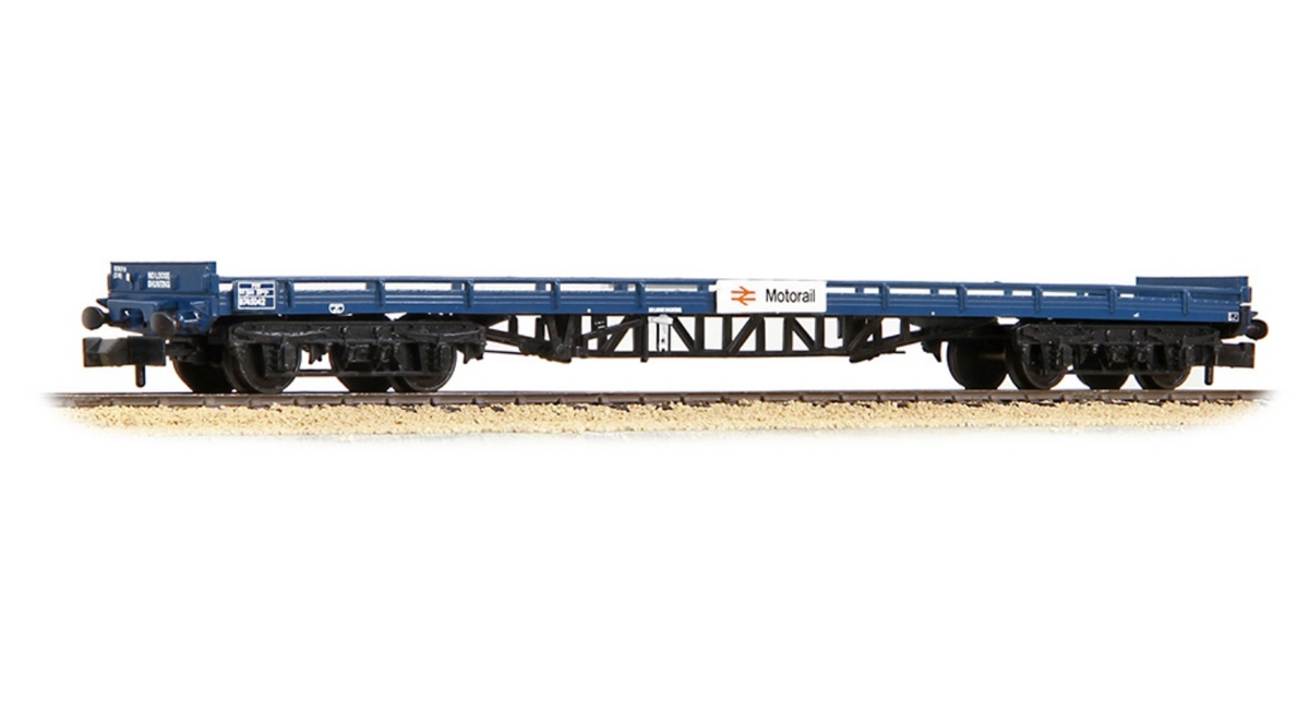 Bachmann BR FVV Carflat Wagon BR Blue 'Motorail' 377-401 – Malcs Models
