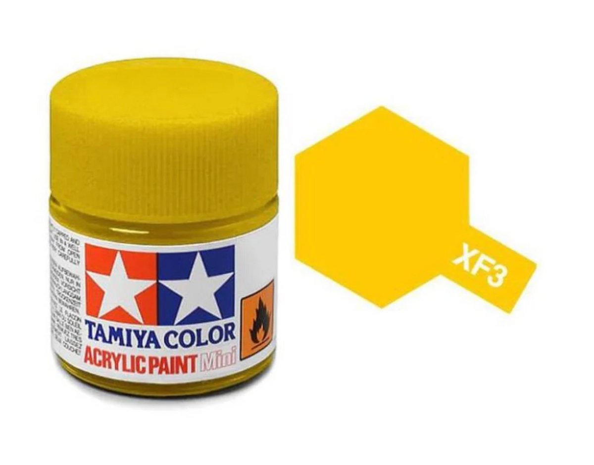Tamiya Acrylic Paint XF3 Flat Yellow – Malcs Models
