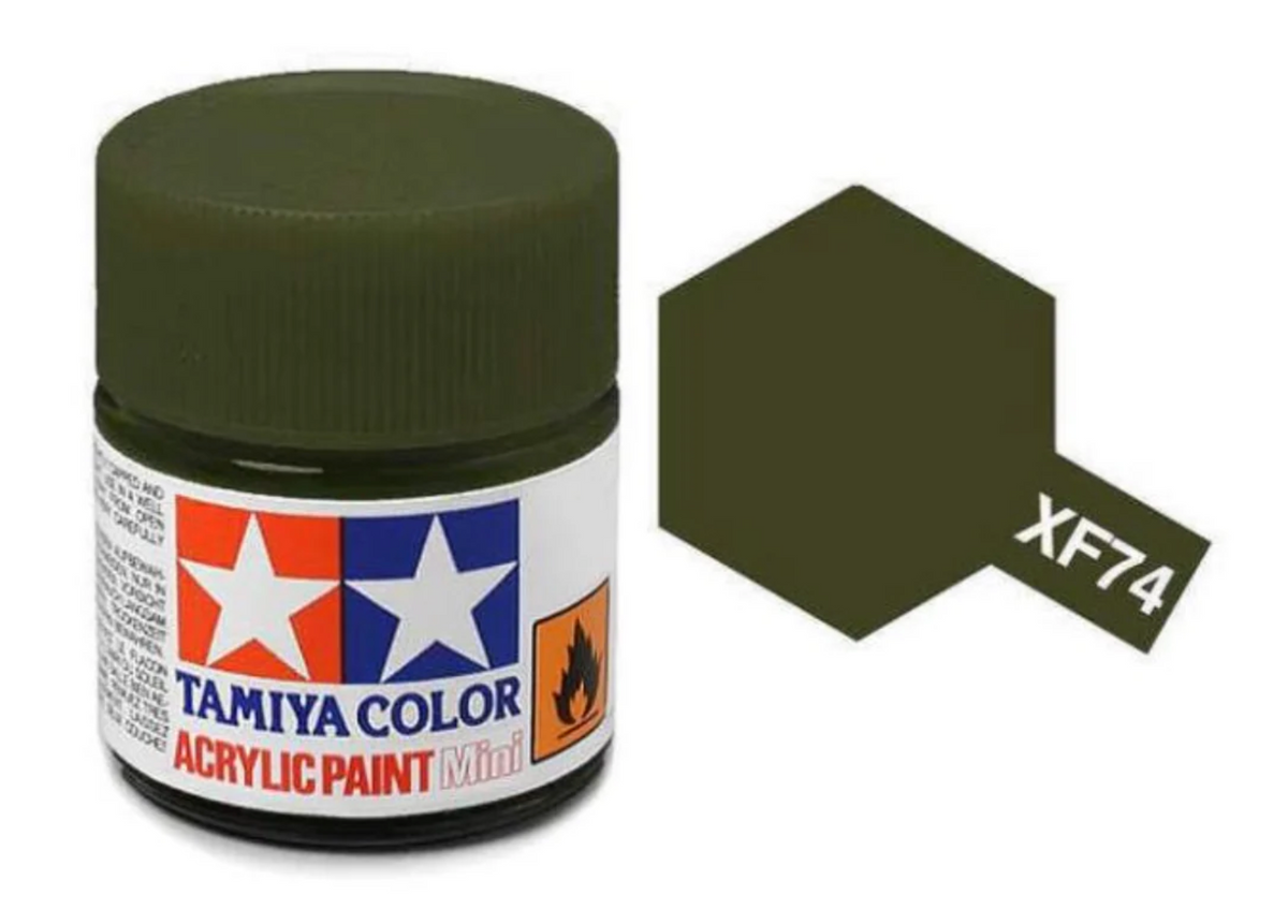 Tamiya Acrylic Paint XF74 Flat Olive Drab (JGSDF) – Malcs Models