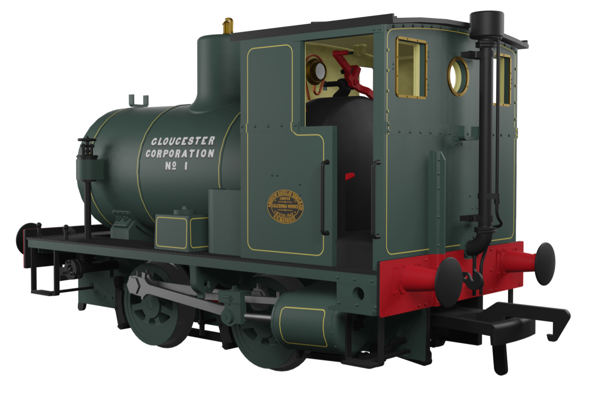 Rapido Trains OO Gauge Andrew Barclay Fireless 0-4-0 – Gloucester Corp ...