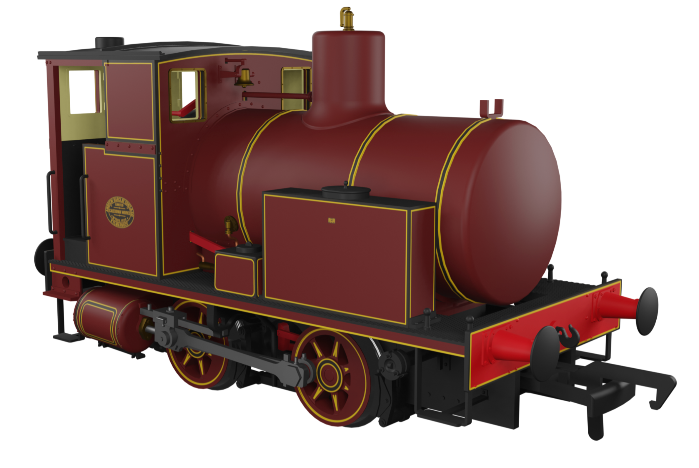 Rapido Trains OO Gauge Andrew Barclay Fireless 0-4-0 Lined Maroon - DC ...