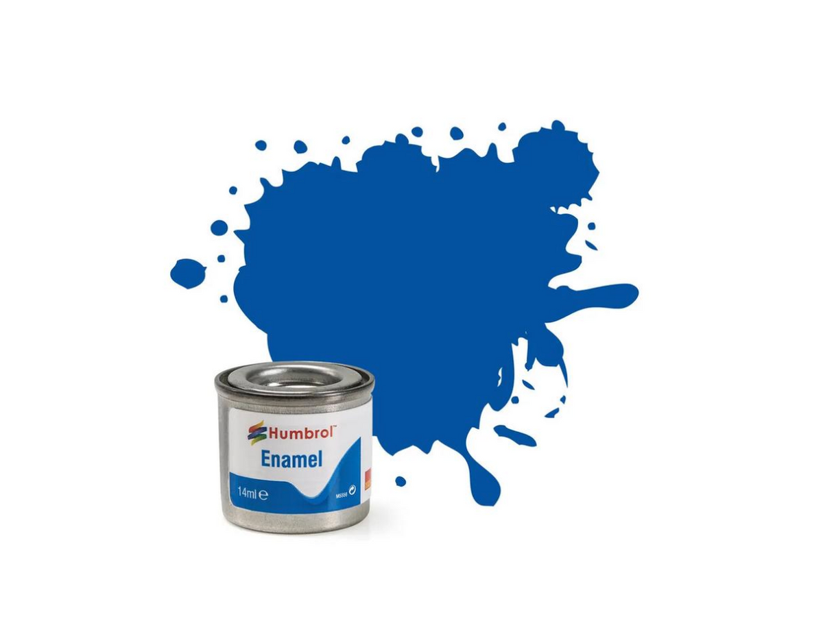 Humbrol 14 - Gloss French Blue Enamel Paint 14ml – Malcs Models