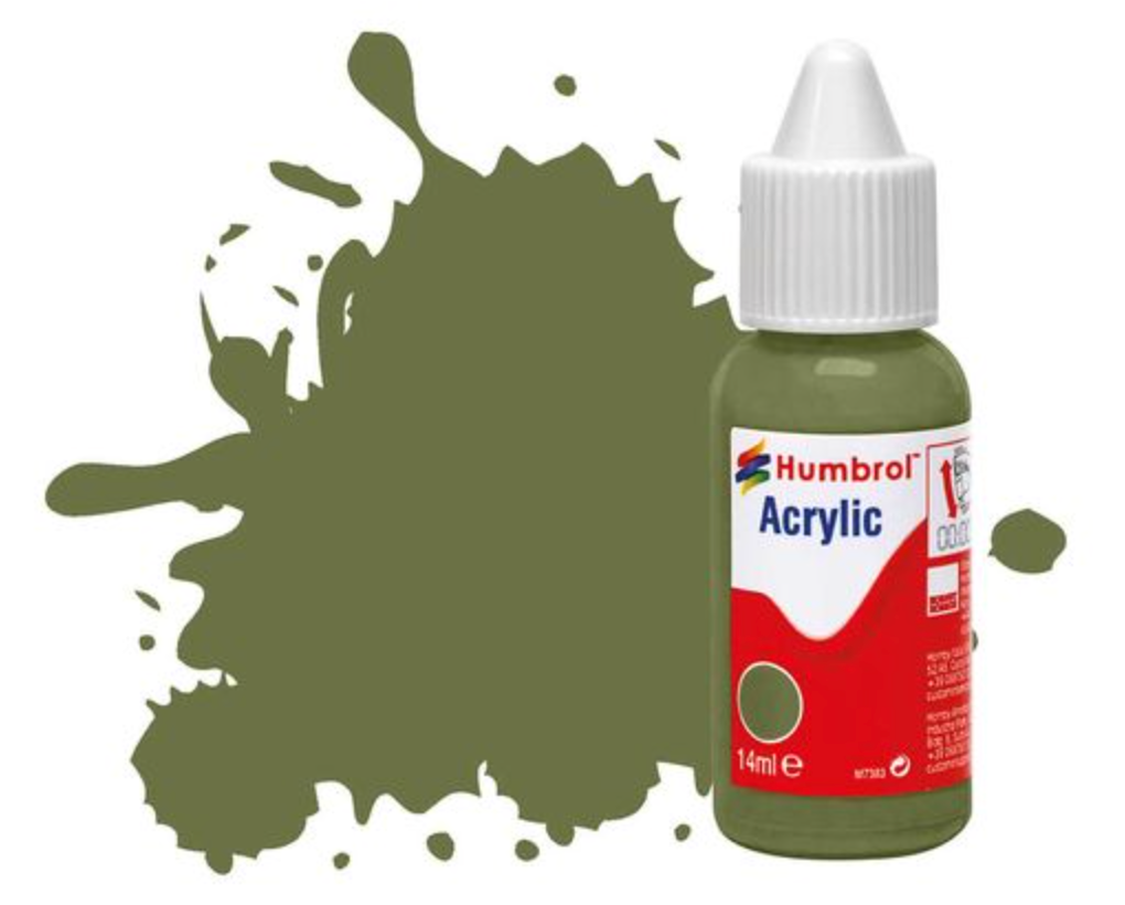 Humbrol Acrylic Dropper Bottle 14ml No.80 Grass Green Matt – Malcs Models