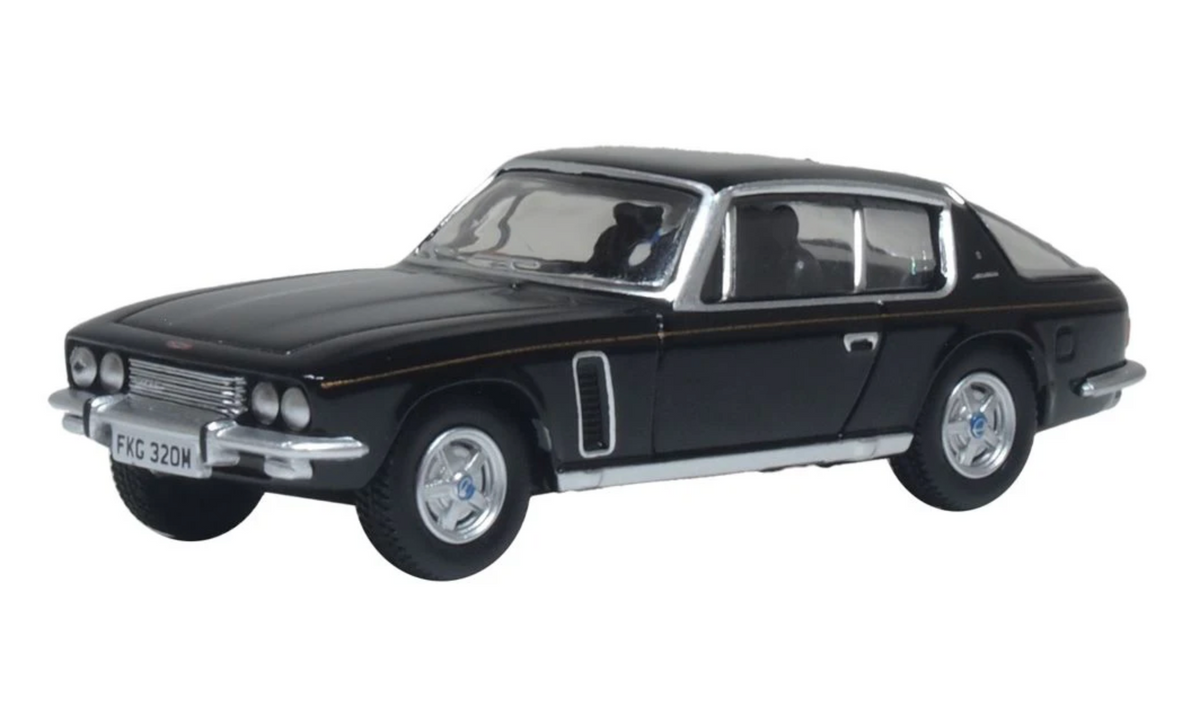 Oxford Diecast Jensen Interceptor Mk.111 Black 1:76 – Malcs Models