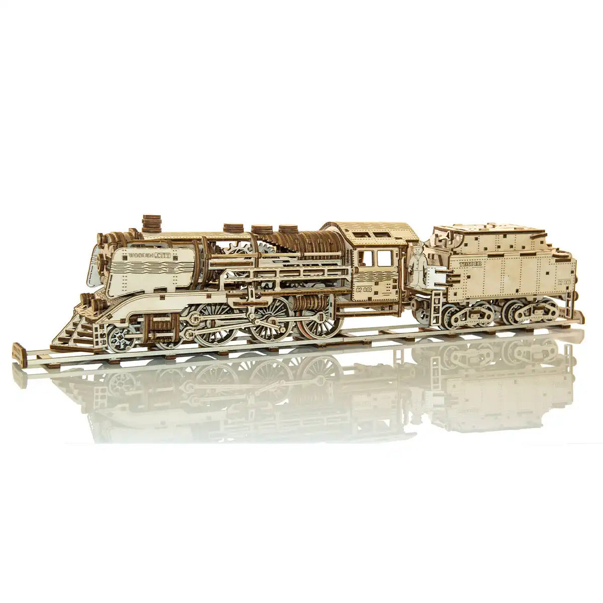Wooden City Wooden Express + Tender with rails – Malcs Models