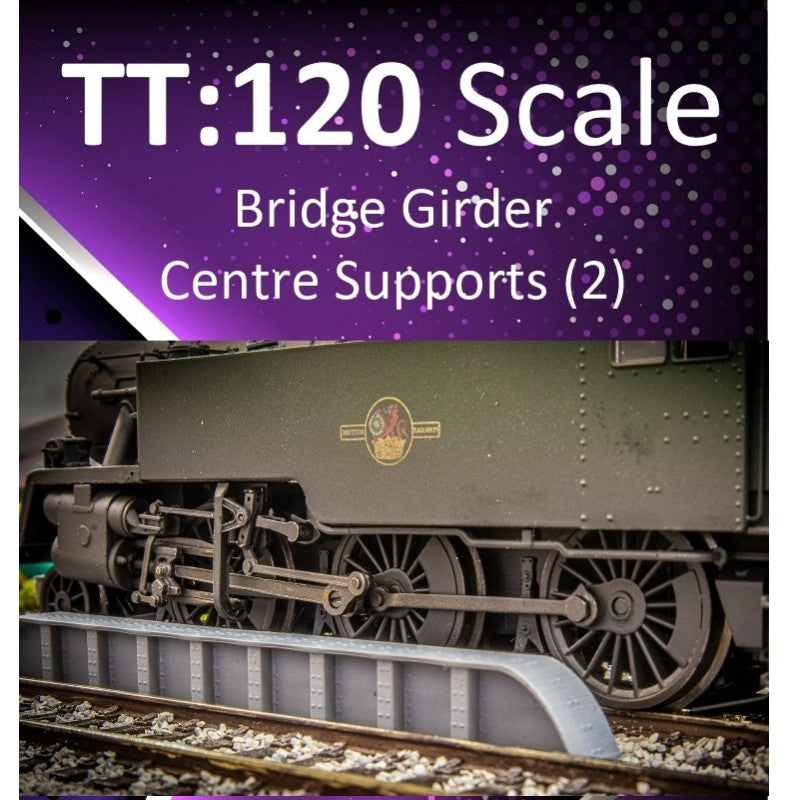 West Hill Wagon Works TT Gauge TT:120 Bridge Girder Centre Supports (P ...