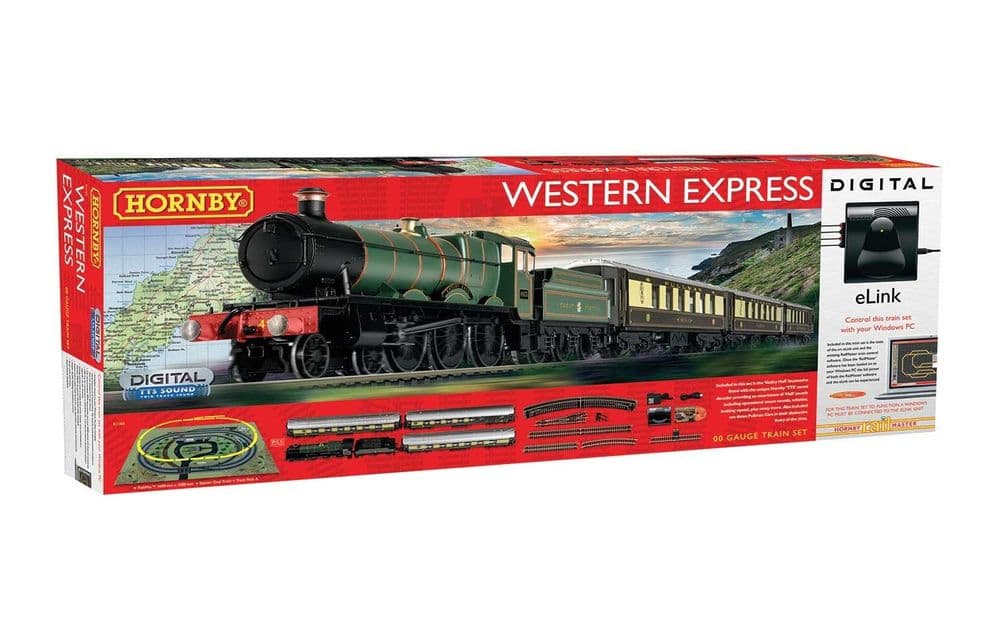 Hornby Western Express Digital Train Set With ELink And TTS Sound Loco ...