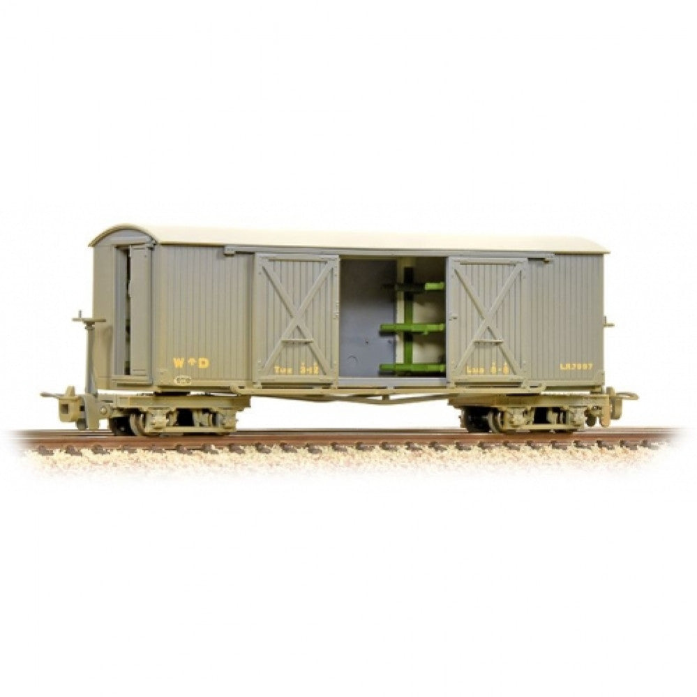 Bachmann 009 Rolling Stock Bogie Covered Ambulance Van WD Grey - weath ...