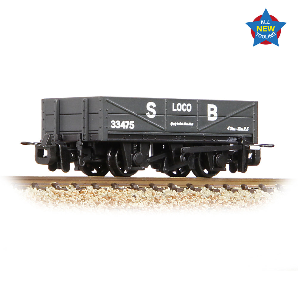 Bachmann 009 Rolling Stock 393-150 RNAD Rebuilt Open Wagon Statfold Ba ...