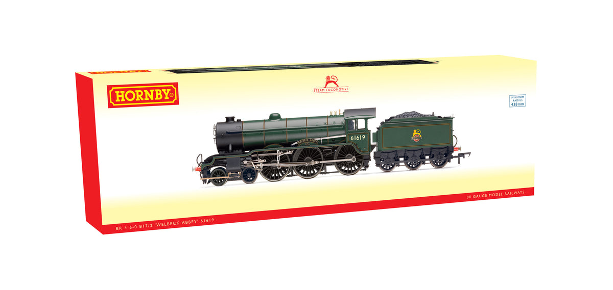 Hornby R3448, BR Class B17/4 Welbeck Abbey, 4-6-0, No.61619 - Era 4 ...
