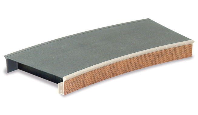 Peco Code 100 Setrack ST-292 Platform System, Curved Unit, brick type ...