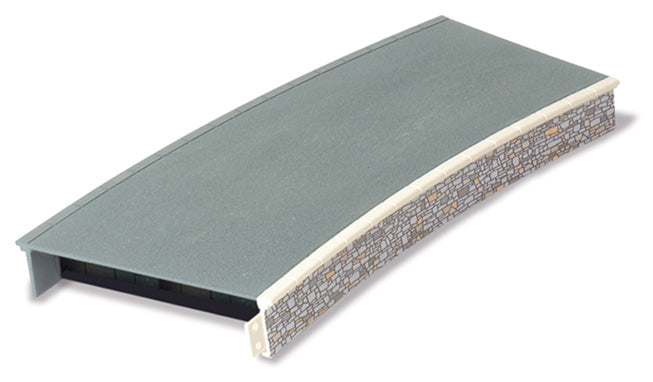 Peco Code 100 Setrack ST-293 Platform System, Curved Unit, stone type ...